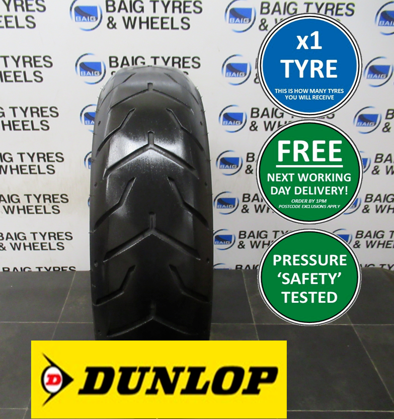 180/65b16 180 65 16 81h Dunlop Harley Davidson Rear Motorcycle Tyre 7mm ...