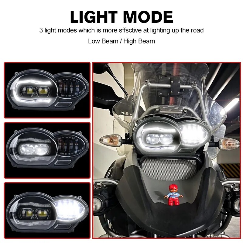 LED Scheinwerfer Headlights für BMW R1200 GS 2005-2012 R1200GS ADV 2006 ...