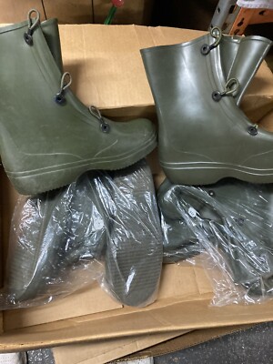 US MILITARY PPE CHEMICAL PROTECTIVE BOOTS CHEMICAL BIOLOGICAL-SUIT SIZE ...