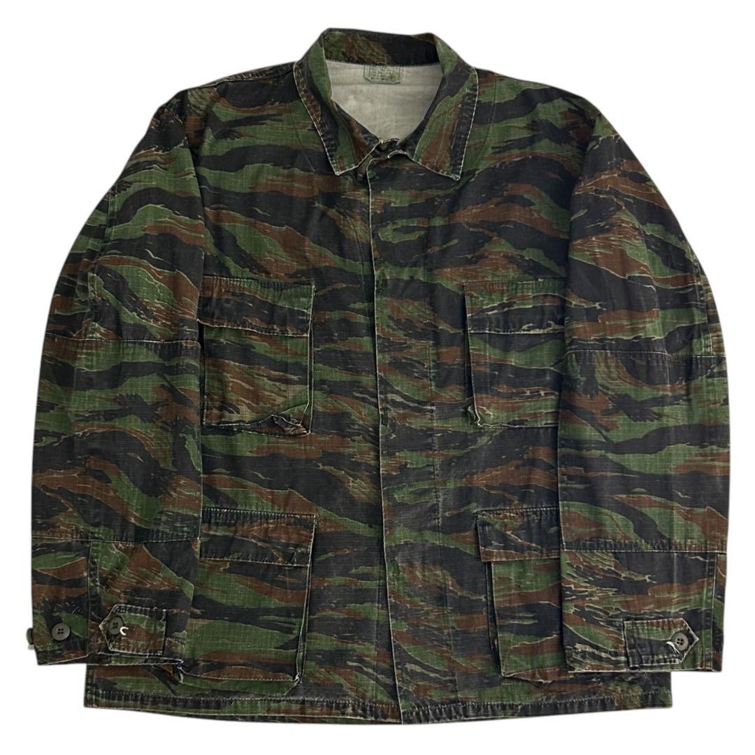 US Army Tiger Stripe BDU Field Jacket Made in USA Use… - Gem