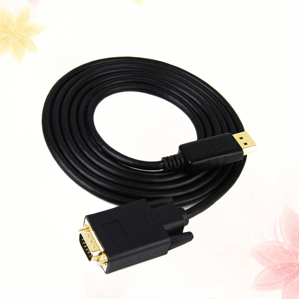 DisplayPort to VGA Adapter Converter Cable to VGA Audio Video Cord Wire ...