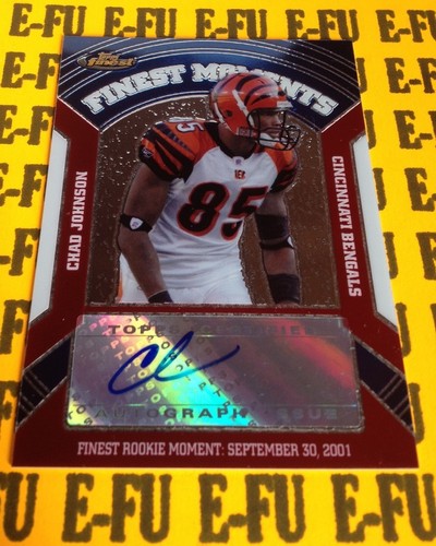 2007 Topps Finest Moments CHAD JOHNSON OCHOCINCO Autograph # FMA-CJ ...