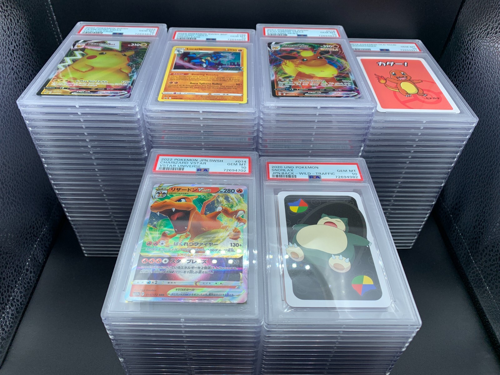 100 PSA 10 GEM MINT Graded Pokemon Slab LOT Bulk Wholesale WITH ...