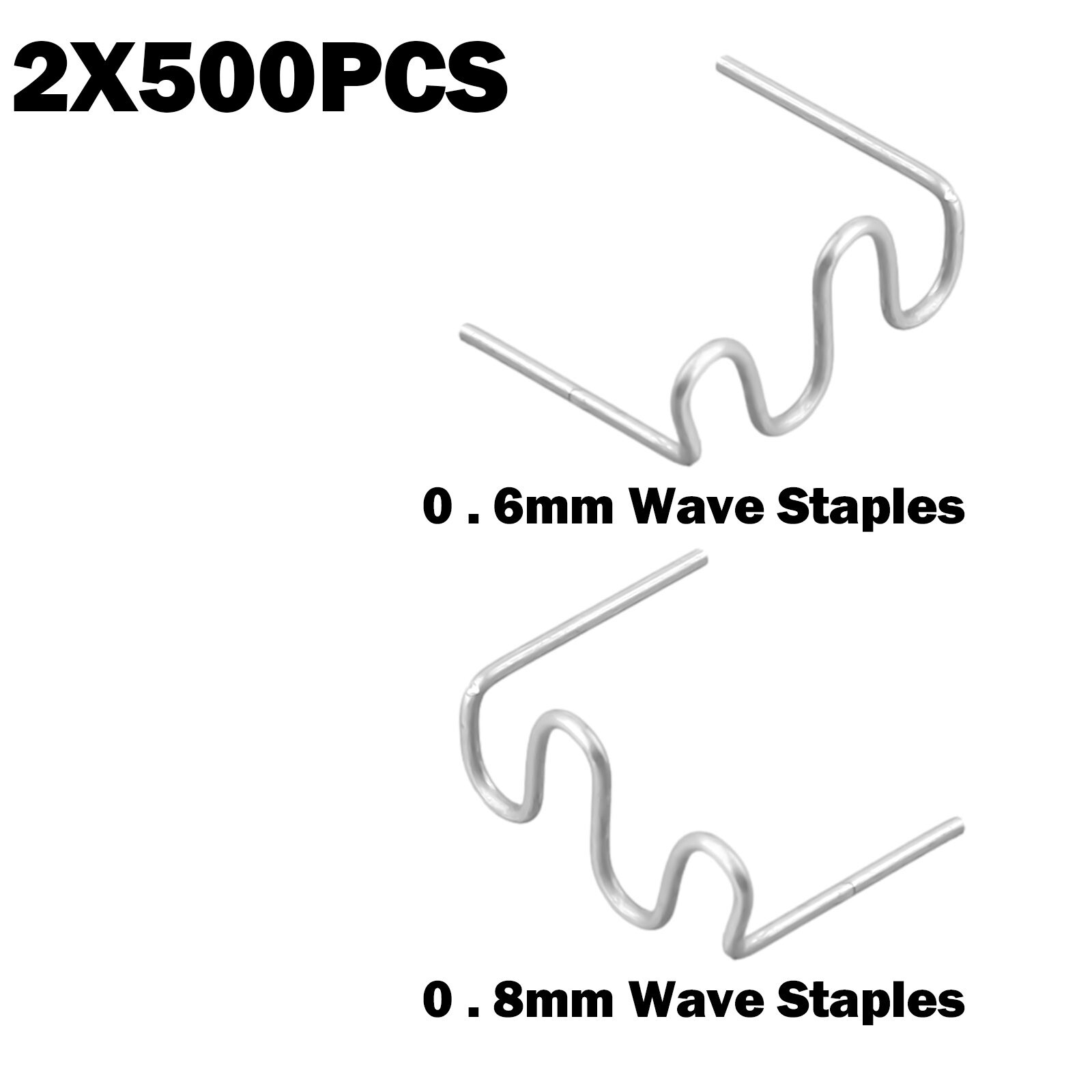 1000Pcs Pre cut Wave Staples for Car Bumper Repair Professional Quality ...