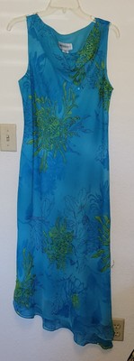 Studio I Long Sleeveless Summer Beaded Sweep Hem Dress | eBay