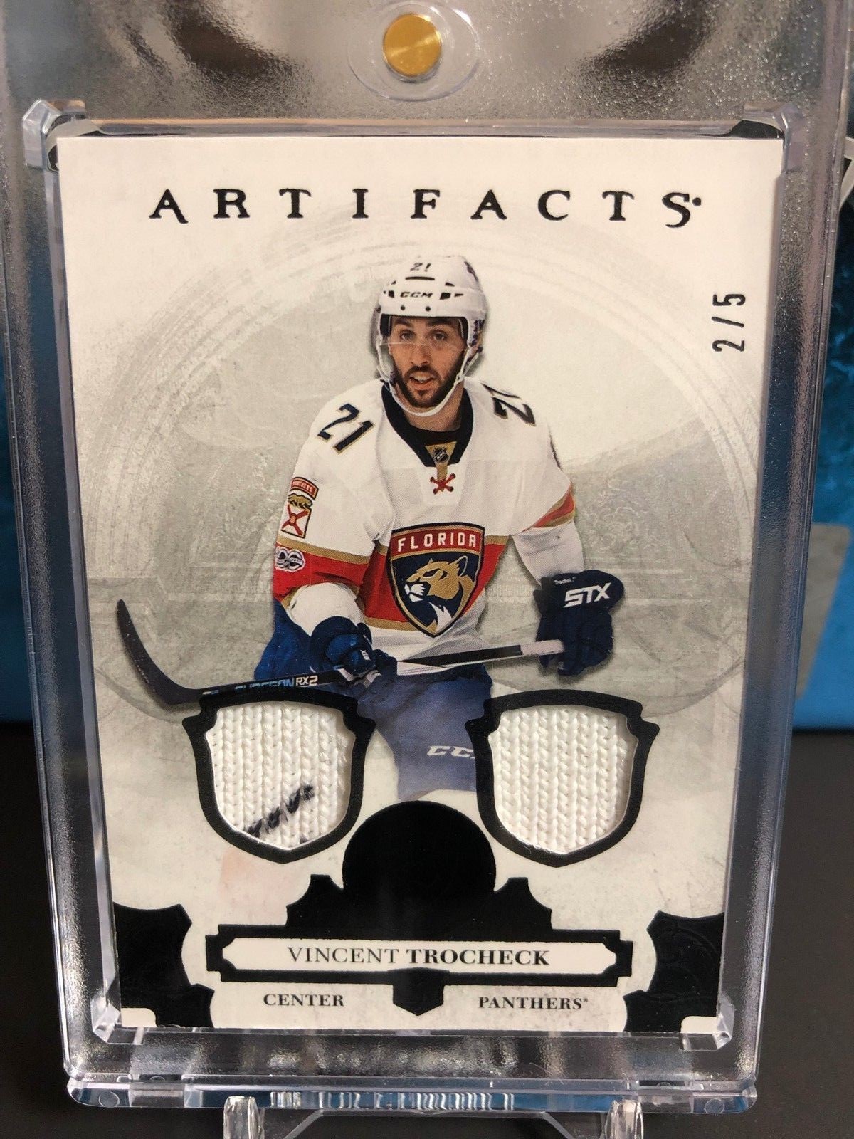 2017-18 Artifacts Materials Black #92 Vincent Trocheck 2/5 | eBay
