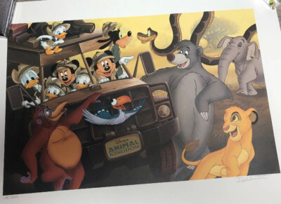 Signed Don Williams Limited Edition 108/2500 Disney Animal Kingdom ...