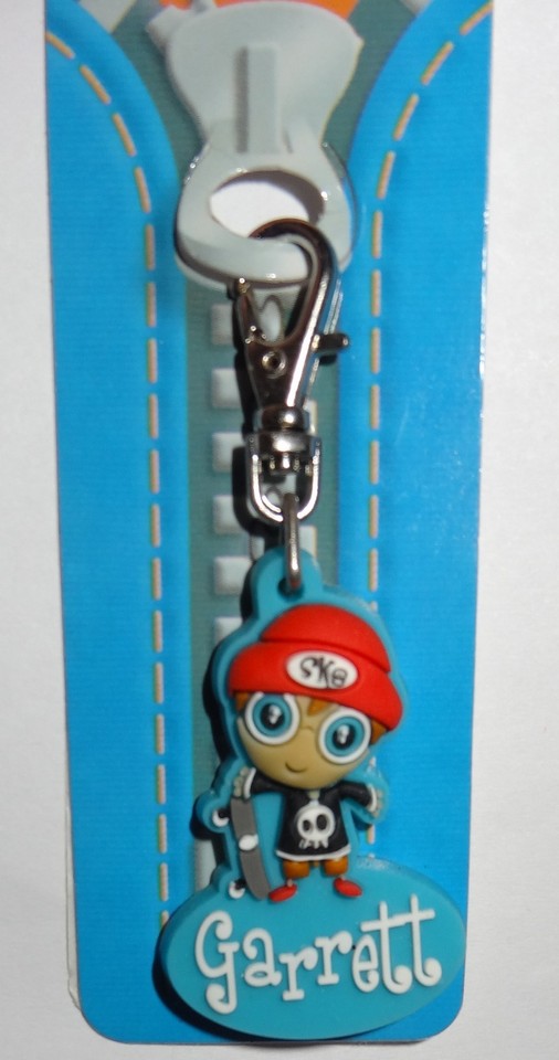 Zipper Pulls Kids Name Tag Zipper Pals ID Charm Backpack Bag Choose ...