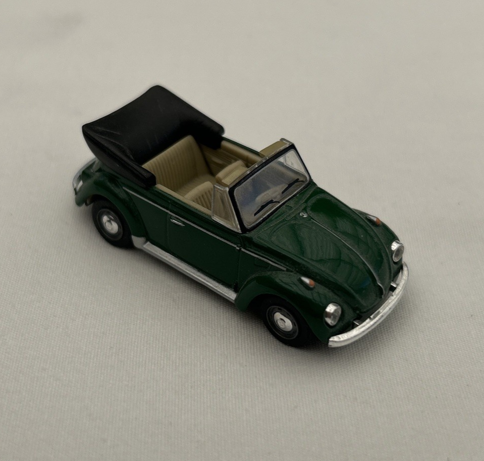 SCHUCO PICCOLO 1:90 SCALE VW VOLKSWAGEN Green Convertible BUG | eBay