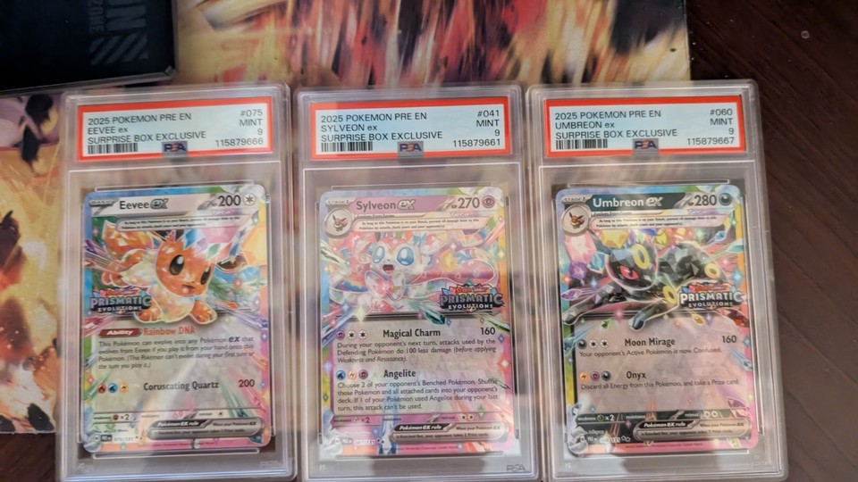 Pokémon PSA Graded Card Lot X5 Umbreon Surprise Box Promo Sylveon Eevee ECT | eBay