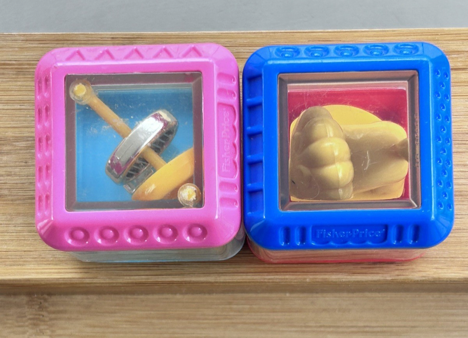 Fisher Price Peek-A-Boo Blocks Bristle Blocks Roll A Rounds Stack ...