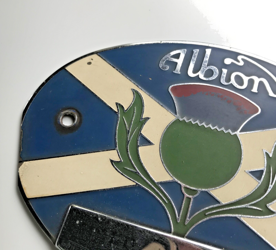 Albion Vintage Truck HGV Badge Emblem Scotland Grille Radiator Lorry ...