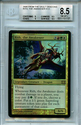 MTG Rith, the Awakener BGS 8.5 NM-MT+ FTV Dragons Magic Foil Amricons ...