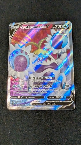 Crabominable V 2021 Pokemon Fusion Strike #248/264 Full Art Rare Card ...