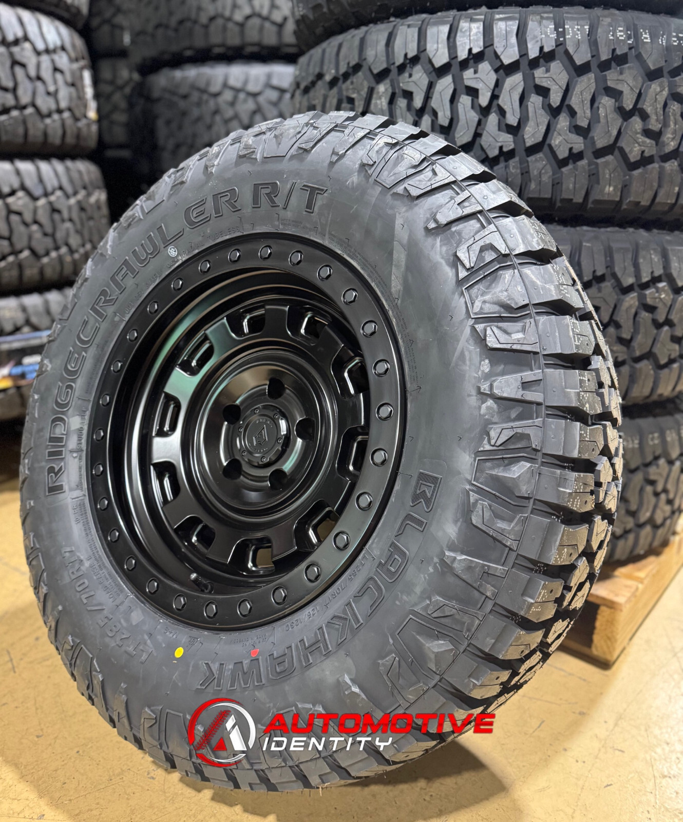 17x9 Arena A112 Gunner Black Wheels 33" RT Tires 6X135 Ford F150 ...