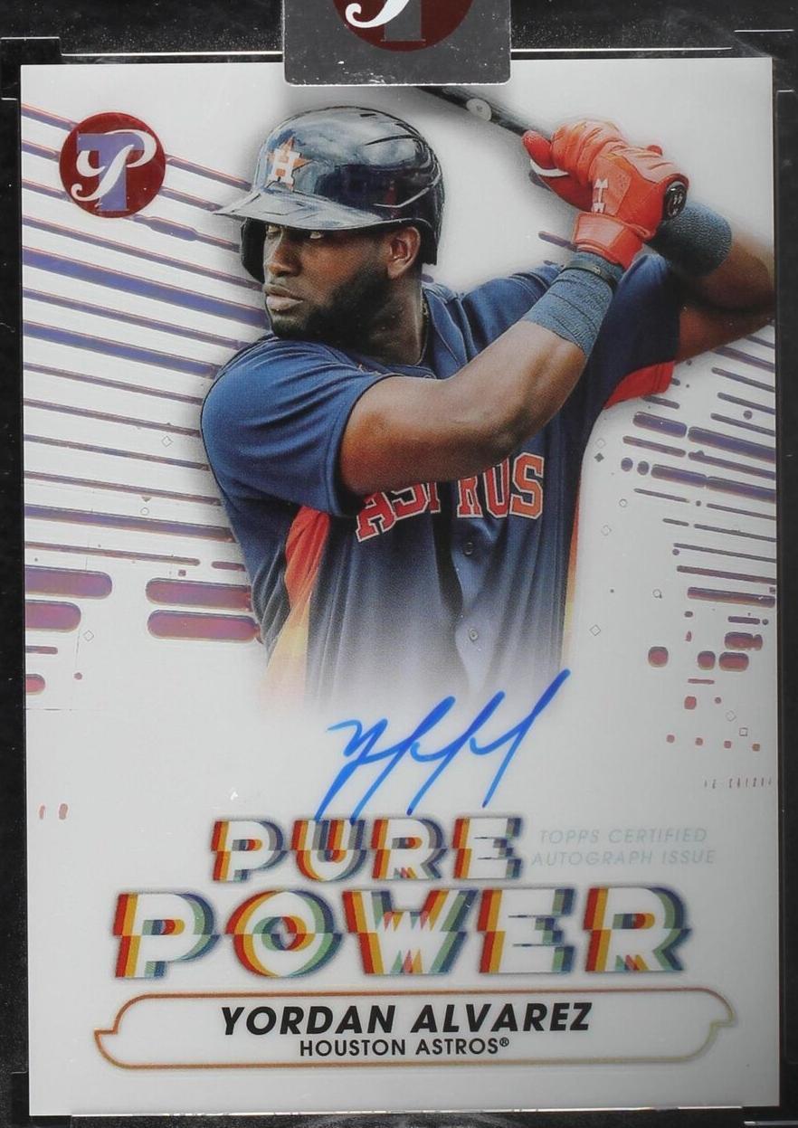 2022 Topps Pristine - Pure Power Autographs Yordan Alvarez #PPA-YA (AU ...