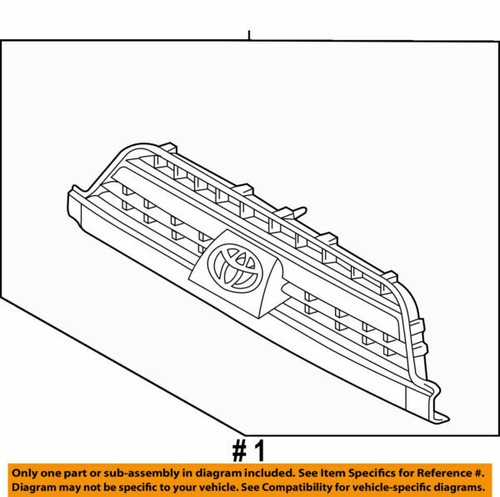 53100-35890 Toyota Grille, radiator 5310035890, New Genuine OEM Part | eBay