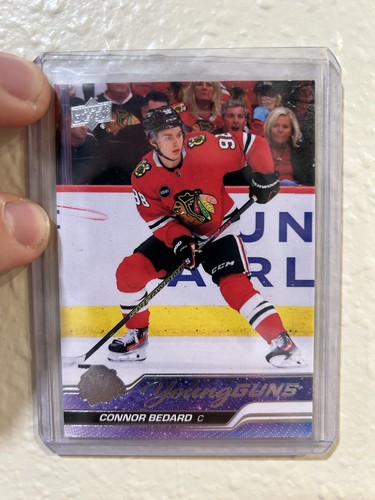 Connor Bedard 2023-24 Upper Deck Series 2 Young Guns #451 Blackhawks ...
