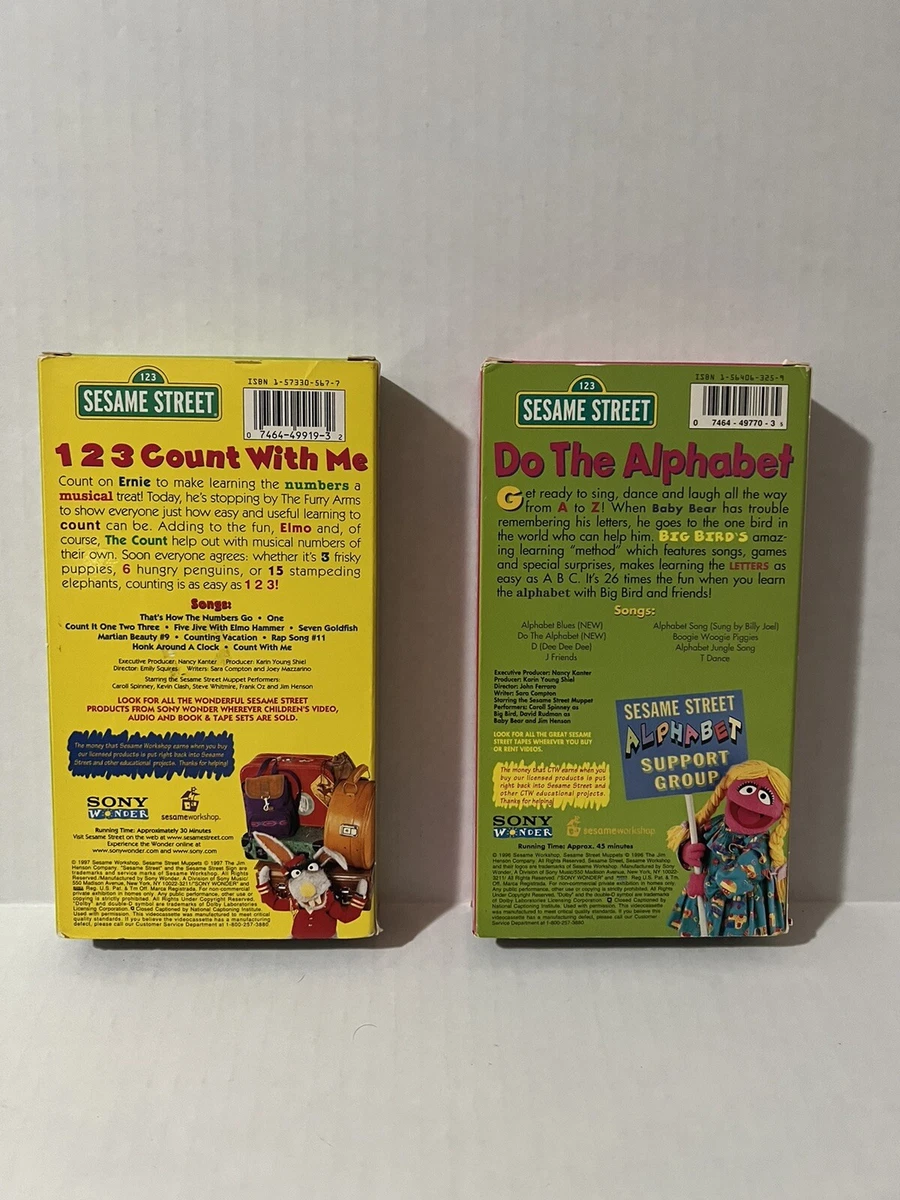 Sesame Street 123 Count With Me Vhs Ebay