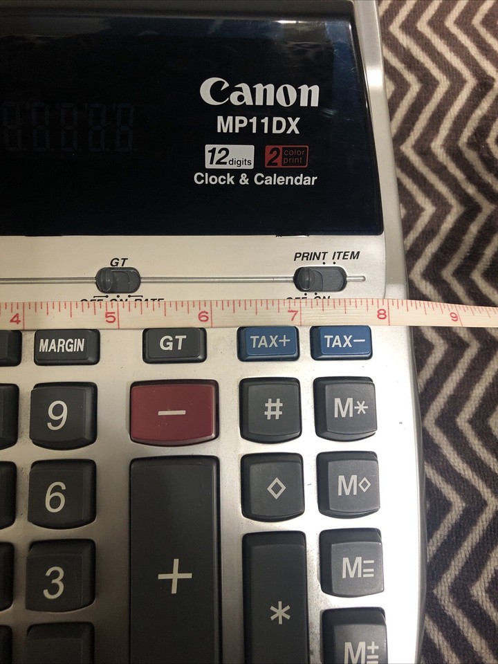 Canon MP11DX 12-Digit Ribbon Printing Calculator Black/Red Print 3.7 ...