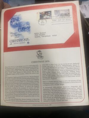 First day of issue, Memories of Christmas Past, Christmas 1976 Seasons ...