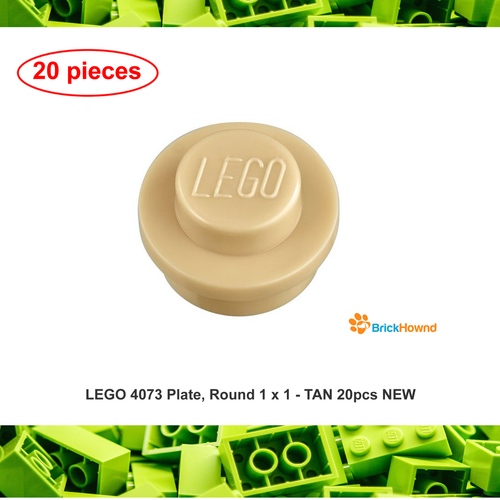 LEGO 4073 Plate, Round 1 x 1 - TAN 20pcs NEW | eBay