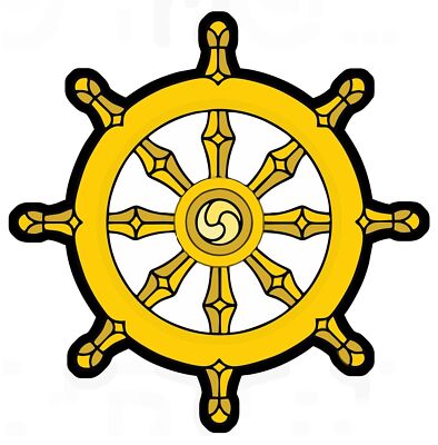 Wheel of Dharma Sticker Decal Dharmachakra hindu buddhist | eBay