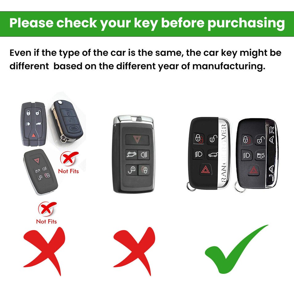 5 Button Remote Key Fob Case For Land Rover Range Rover Sport Evoque ...