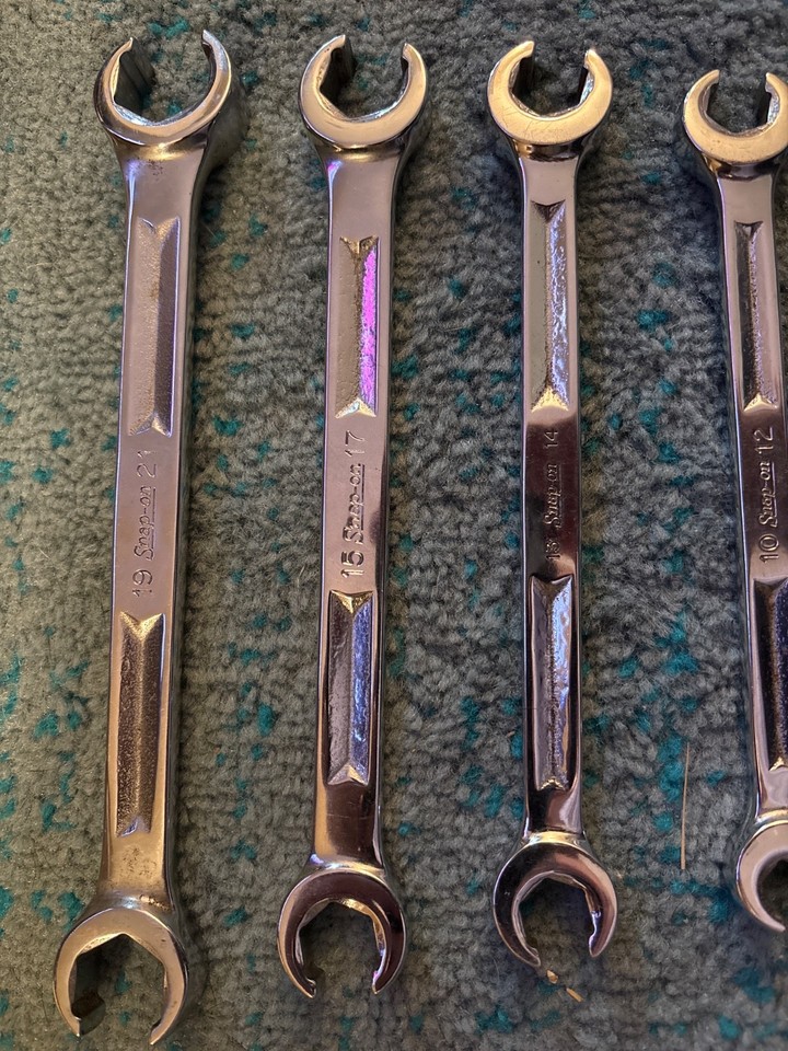 Snap-On Double End Flare Nut Wrench Set 9mm to 21mm Metric USA | eBay