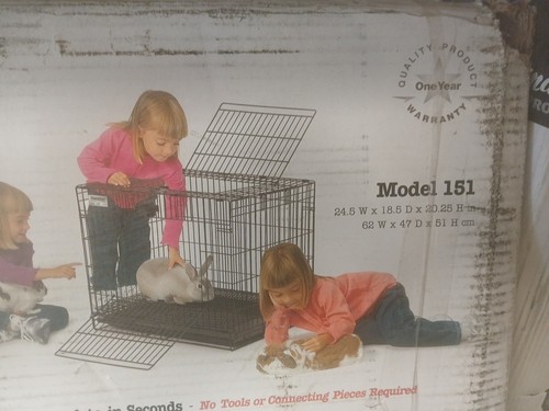 MidWest Homes for Pets Wabbitat Folding Rabbit Cage | eBay