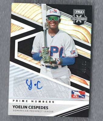 Yoelin Cespedes 2020 Elite Extra Auto #/51 Prime Numbers (Yoeilin) Red ...