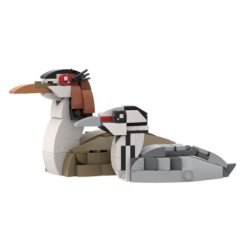 ZITIANYOUBUILD Great Crested Grebe and Chick 253 PCS Building Toys MOC ...
