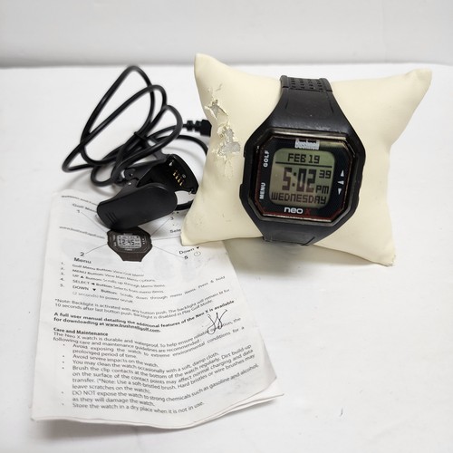 Bushnell Neo X Digital Watch Golf Laser Range Finder GPS w/ Charger ...