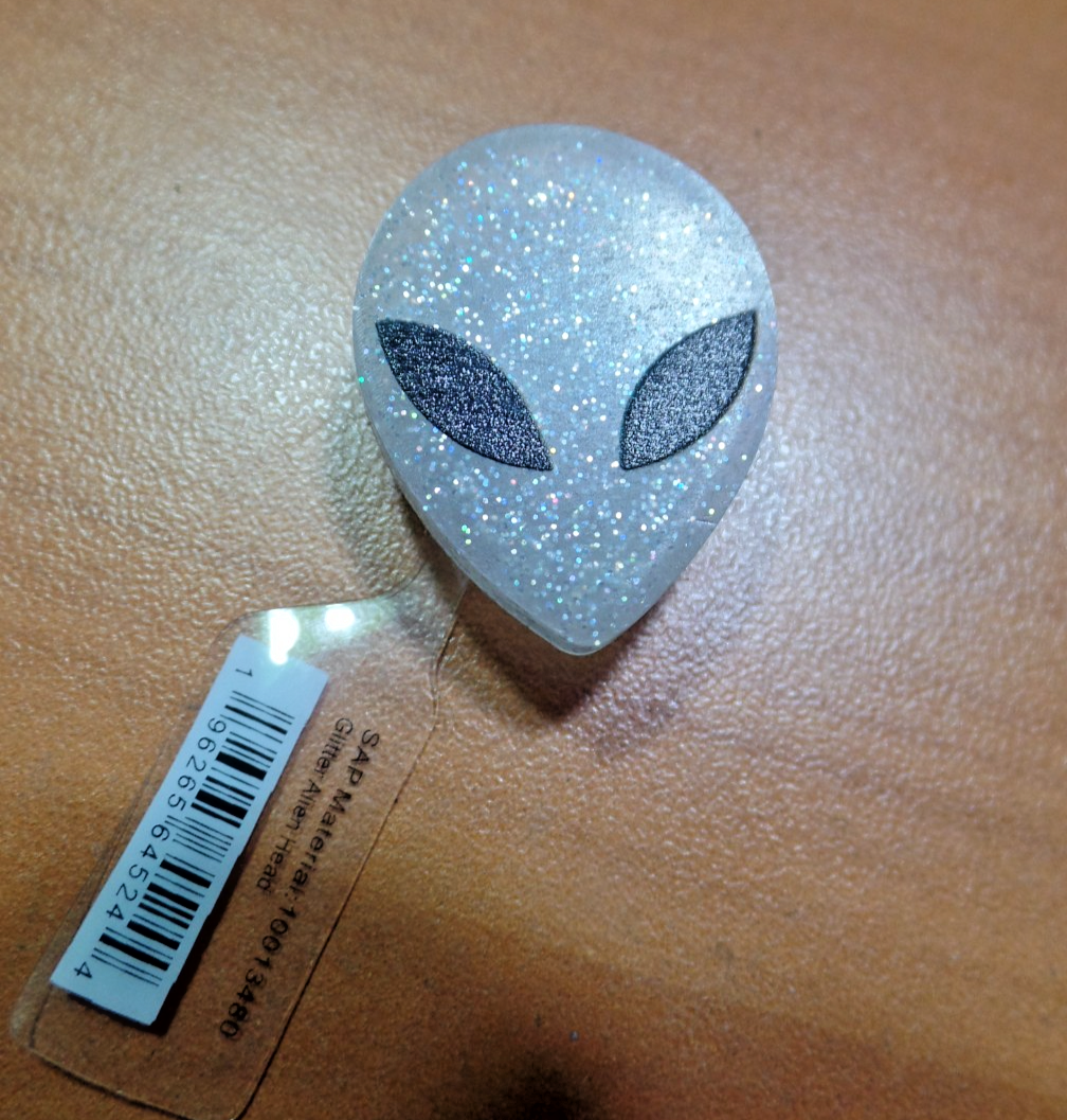 Crocs Jibbitz Original Glitter Alien Head Charm, NWT | eBay