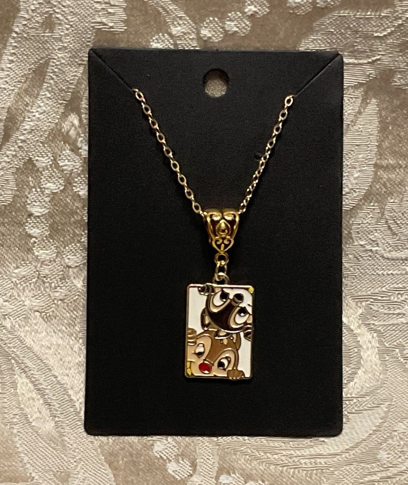 Dale Chip Chipmunk Cartoon Enamel Charm Adorable Boho Trendy Gold ...