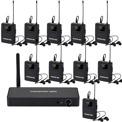 TAKSTAR WPM-300 UHF Wireless in-Ear Monitor System Transmitter Receiver ...
