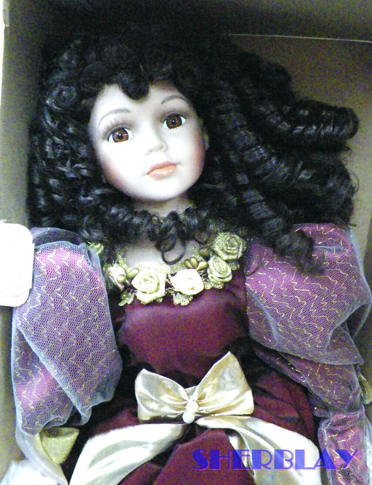 Victorian Rose Collection Genuine Porcelain Doll Maggi 28245 28" COA | eBay
