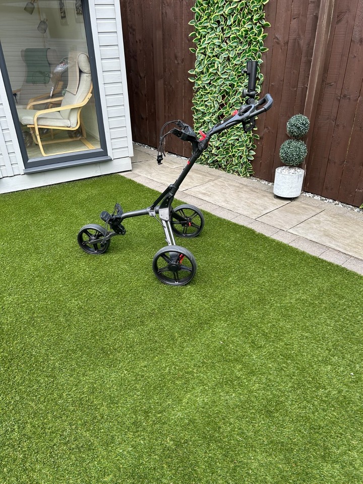 CUBE GOLF TROLLEY 3 WHEEL PUSH GOLF TROLLEY SKYMAX CUBE NEW QUICK FOLD ...