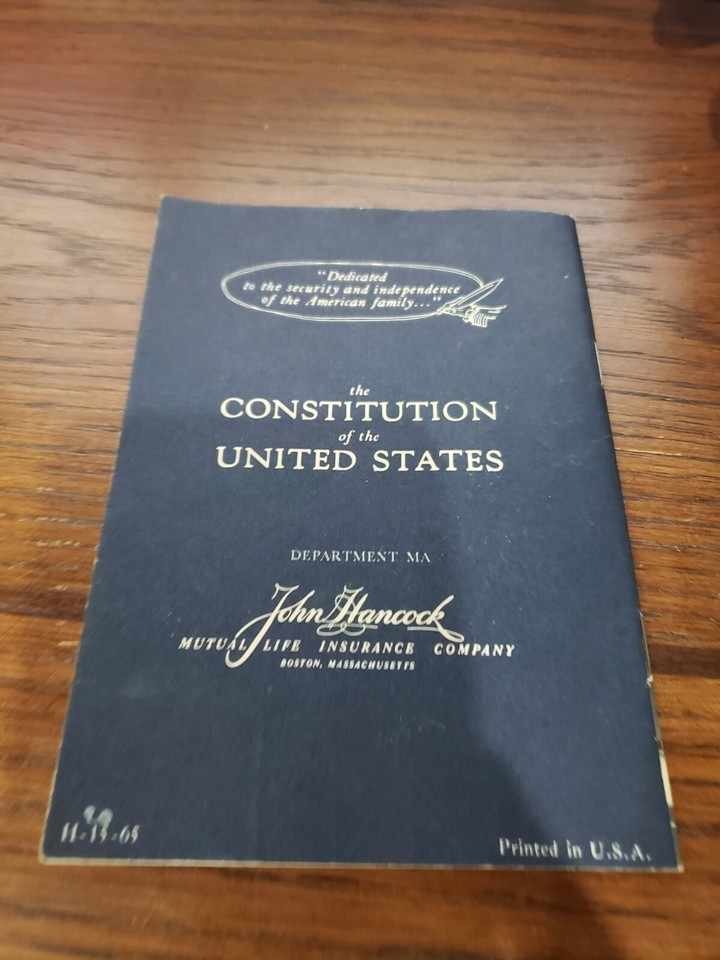 The Constitution of the United States Booklet 1964 | eBay