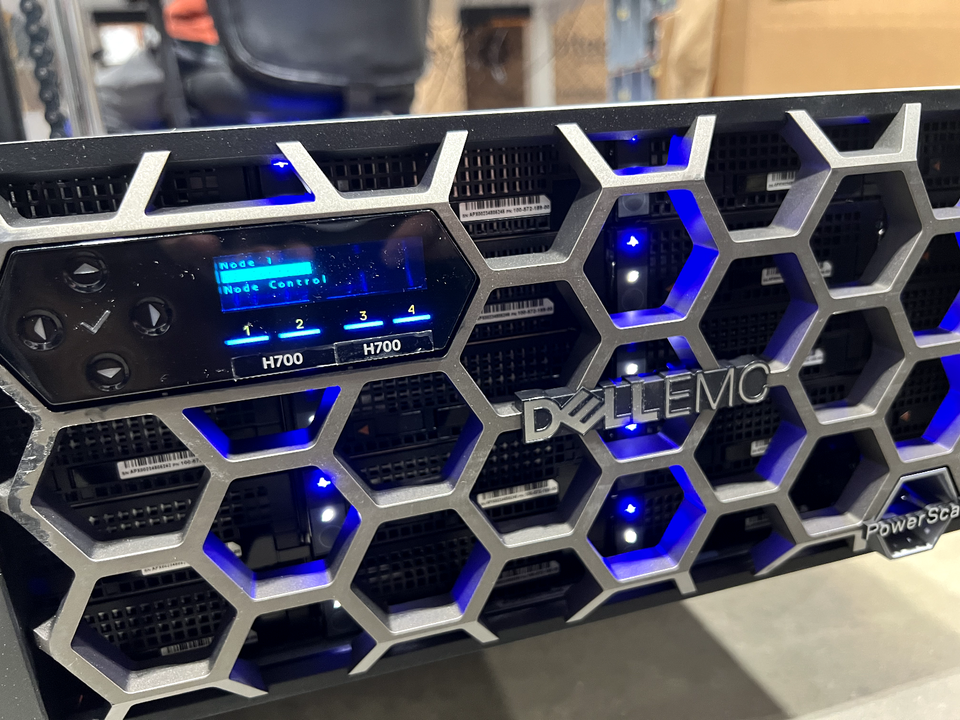 Dell EMC PowerScale H700-4U-Single-192GB-1x1GE--2x100GE QSFP+-120TB ...