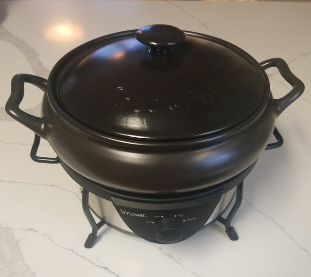 Versaware Rival Crock Pot SC7500 Slow Cooker Stoneware Black Stainless ...