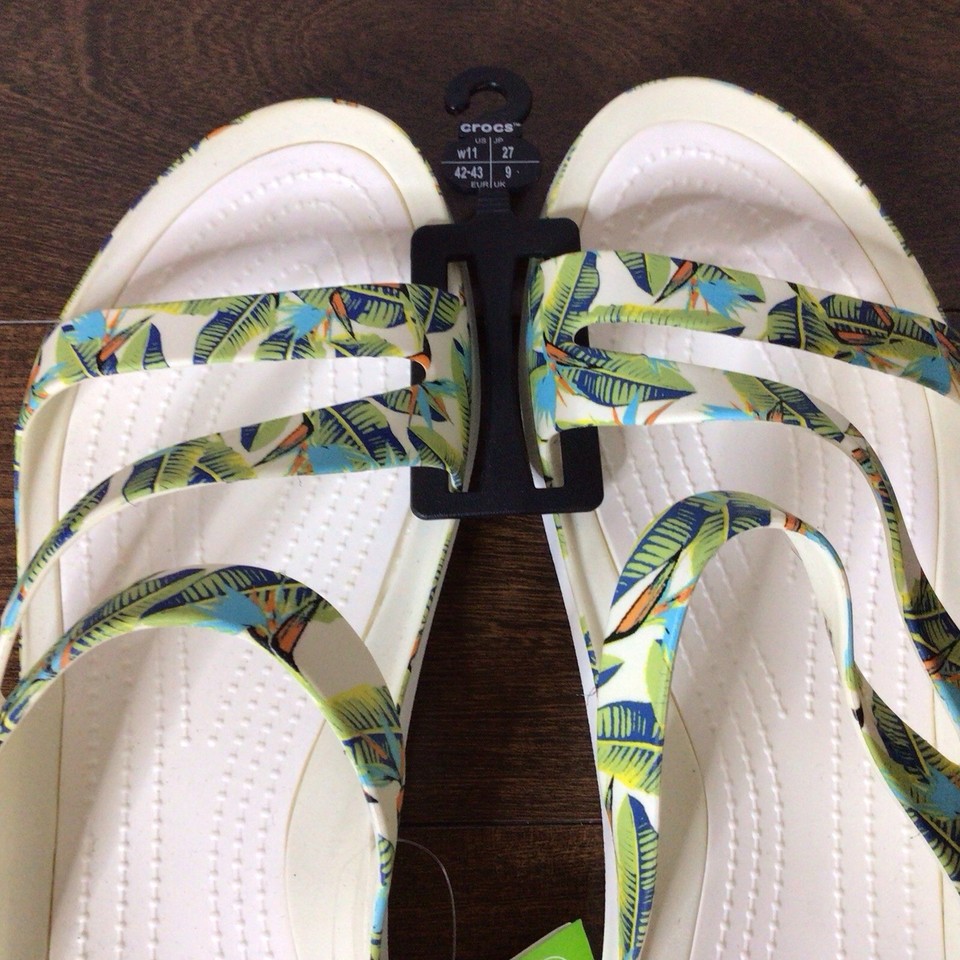 Crocs Swiftwater Sandal Tropical/Volt Green 204461-95v Women's Size 11 ...