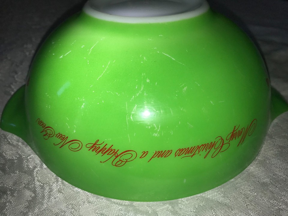Rare PYREX Merry Christmas & a Happy New Year PROMOTIONAL Cinderella ...