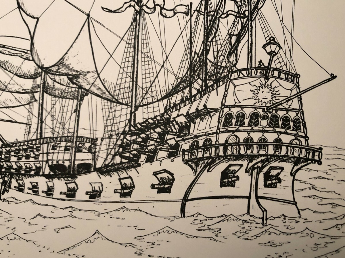 Navy Ship Drawing