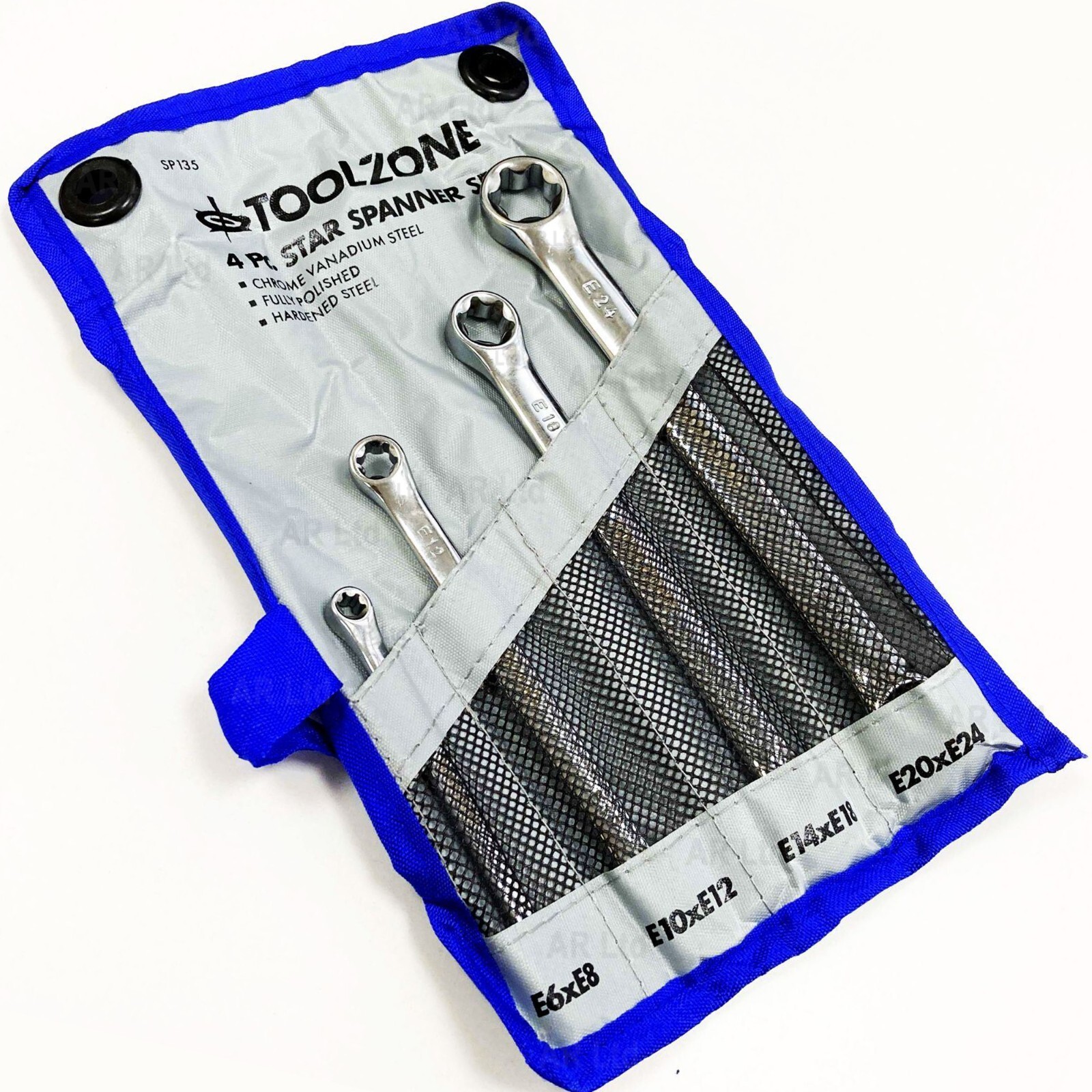 E TORX Star Ring Spanners 4pc Torx Spanner Wrench Set Female Torx E6 to ...