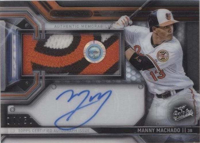 2016 Topps Strata - Clearly Authentic Autographed Relics Manny Machado ...