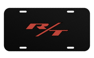 For RT R/T vehicles License Plate New Car Tag Metal thin Aluminum USA ...