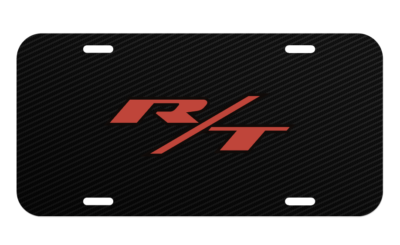 For RT R/T vehicles License Plate New Car Tag Metal thin Aluminum USA ...