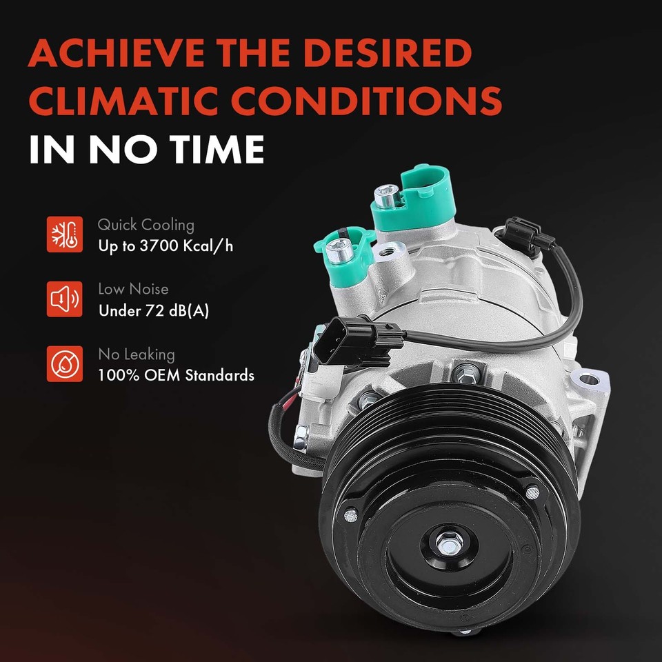 A/C Compressor w/ Clutch for Hyundai Tucson 2014 2015 L4 2.0L ...