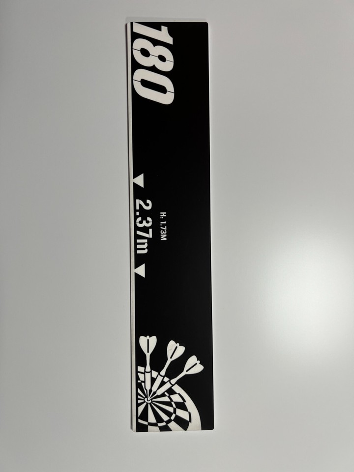 Travel Darts Oche portable throw line toe line for throw mat brand new ...